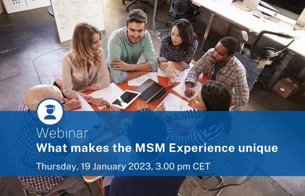 Webinar - What makes the MSM experience unique